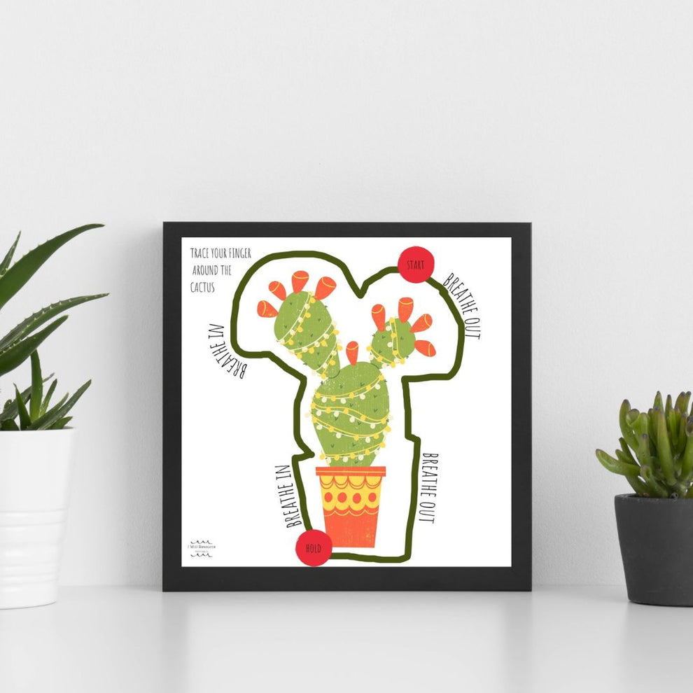 10 Mindfulness Breathing Cards (Digital Download)- Cactus Edition – I ...