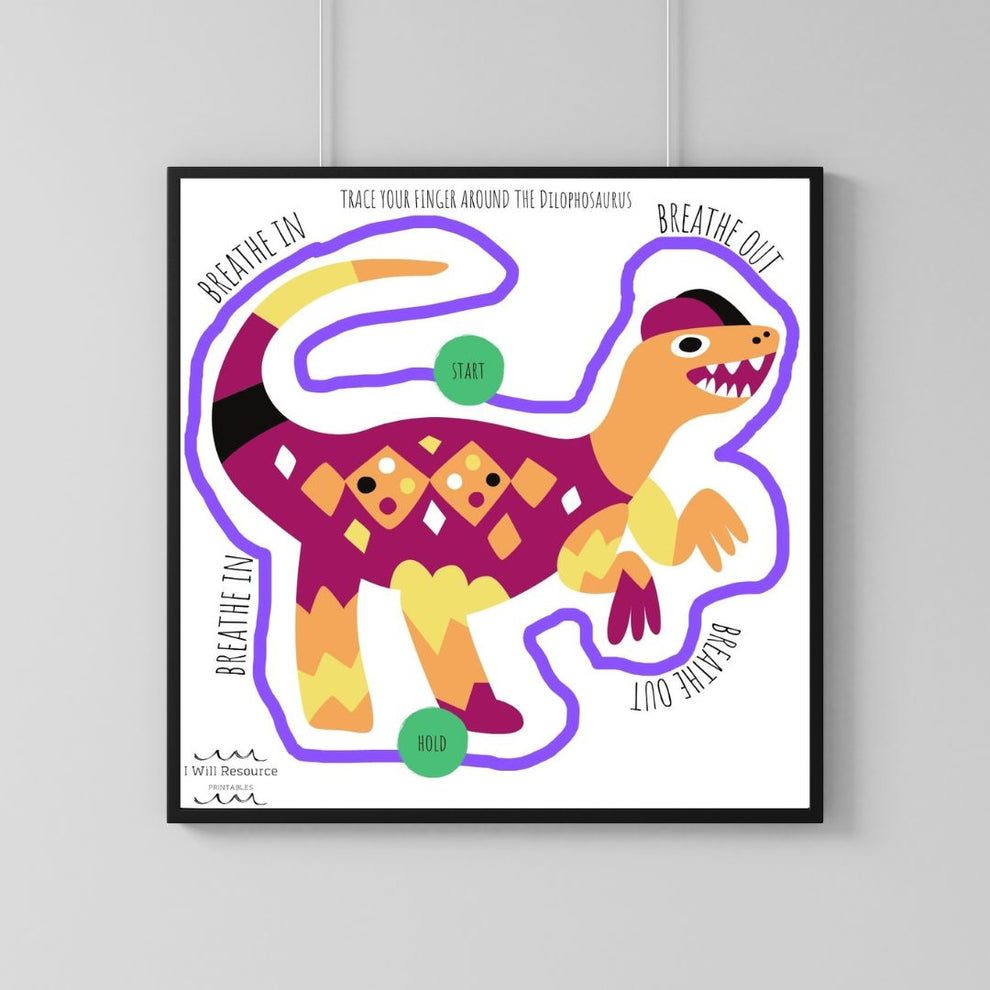 10 Mindfulness Breathing Cards (Digital Download)- Dinosaur Edition – I ...