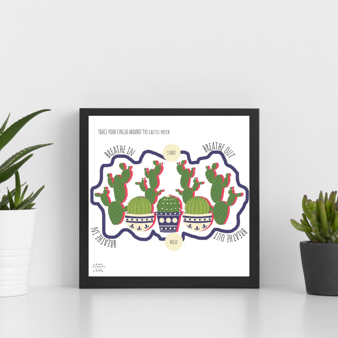 10 Mindfulness Breathing Cards (Digital Download)- Cactus Edition – I ...
