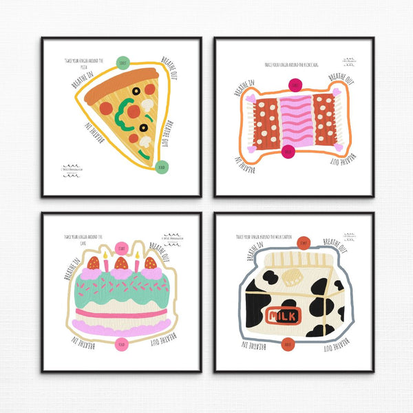 12 Mindfulness Breathing Cards (Digital Download)- Tea Party Edition ...