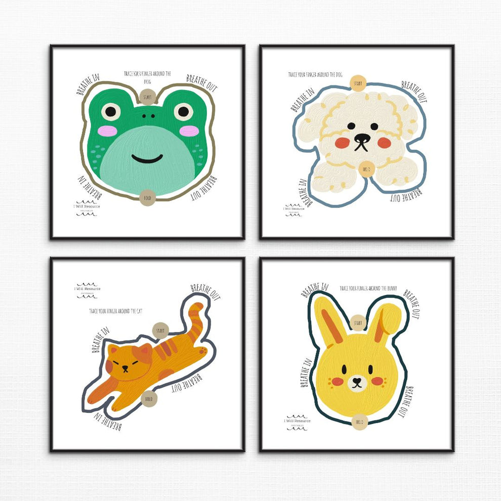 12 Mindfulness Breathing Cards (Digital Download)- Animal Edition – I ...