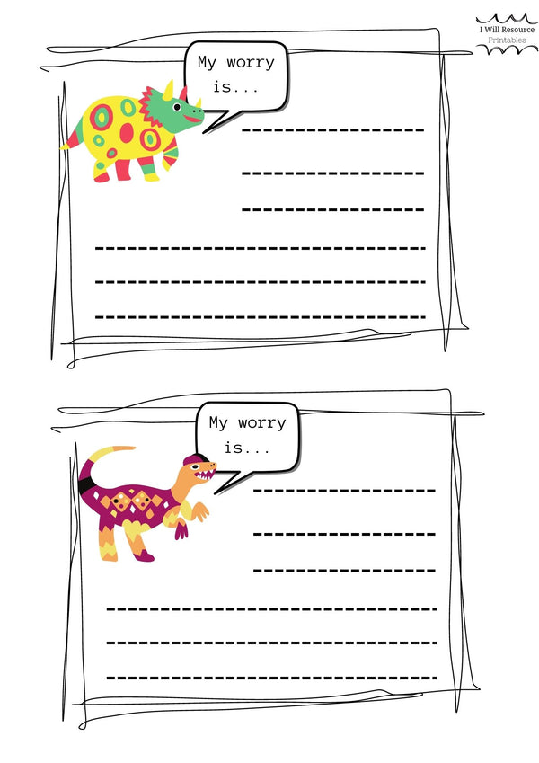 Worry Jar- Dinosaur edition (digital download) – I Will Resource
