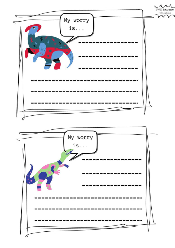 Worry Jar- Dinosaur edition (digital download) – I Will Resource
