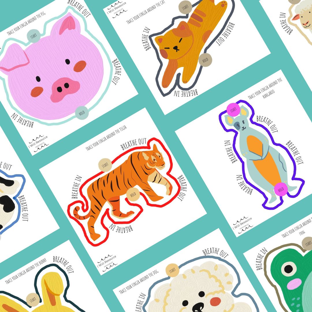 12 Mindfulness Breathing Cards (Digital Download)- Animal Edition – I ...