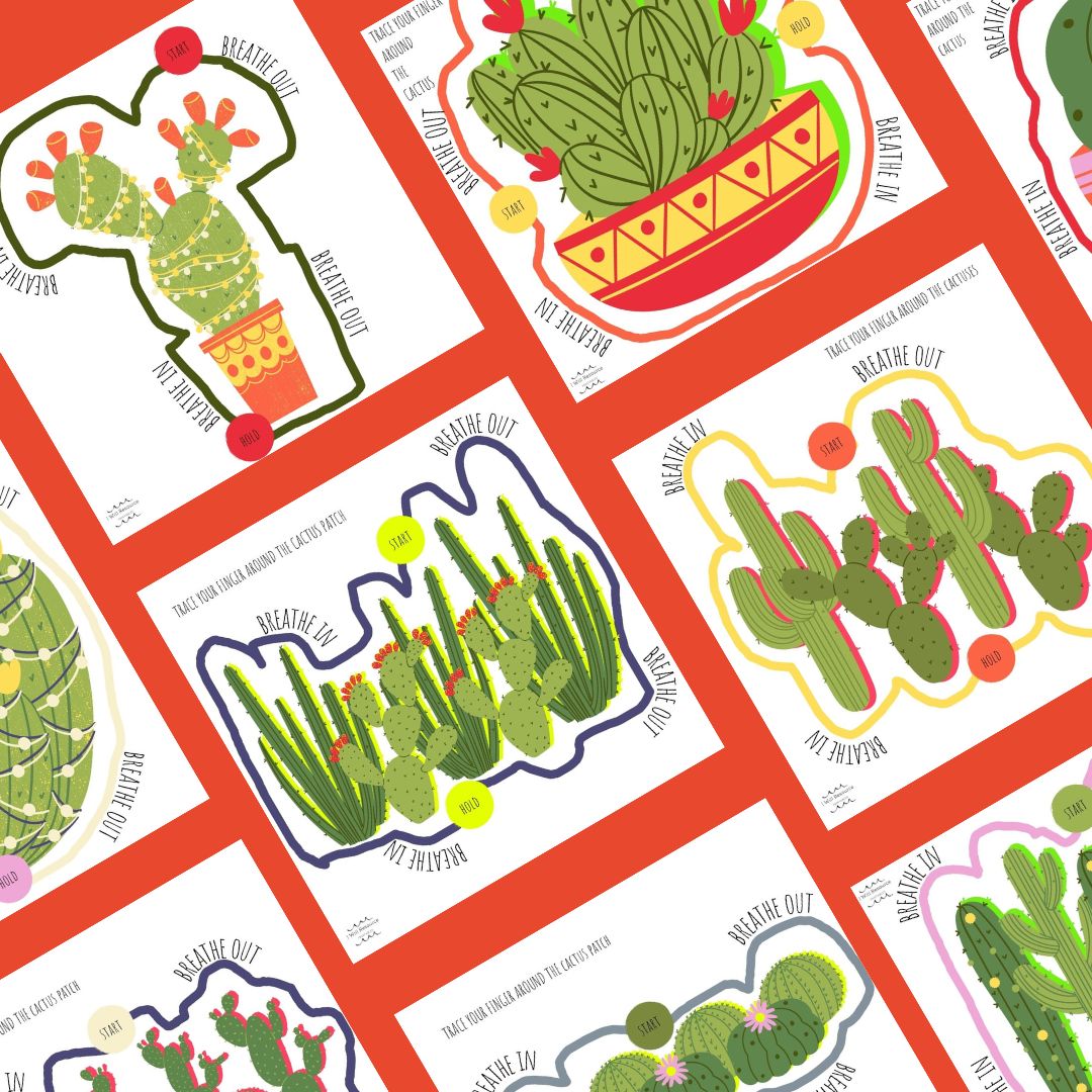 10 Mindfulness Breathing Cards (Digital Download)- Cactus Edition – I ...