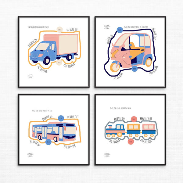 10 Mindfulness Breathing Cards (Digital Download)- Transport Edition ...