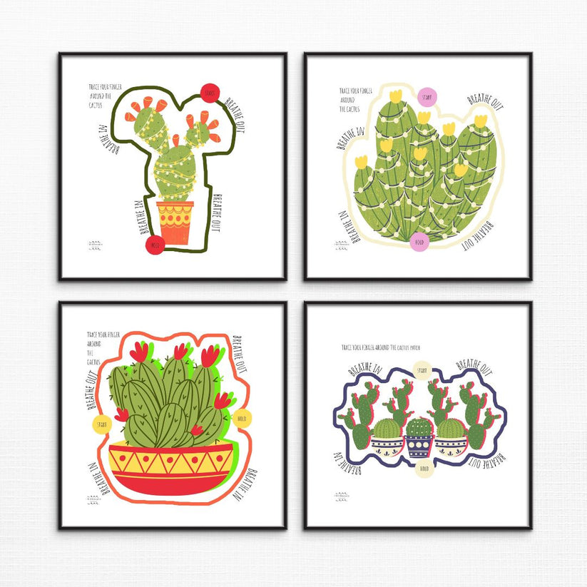 10 Mindfulness Breathing Cards (Digital Download)- Cactus Edition – I ...