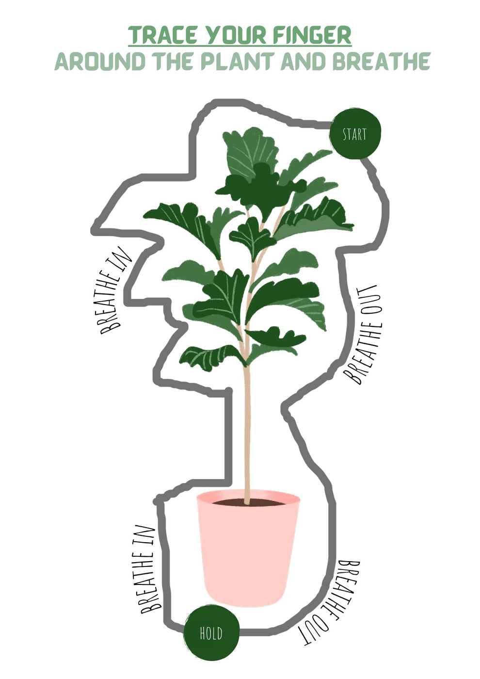 Plant Style- CALMING CORNER 18 Poster Pack, mindfulness breathing post ...