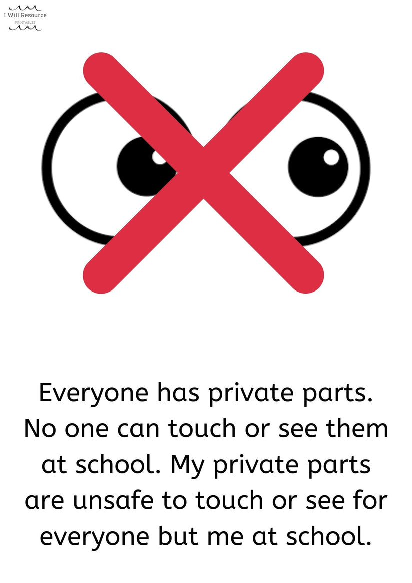 Words & Pictures Story: Safe and Unsafe Touch (Digital Download) – I ...