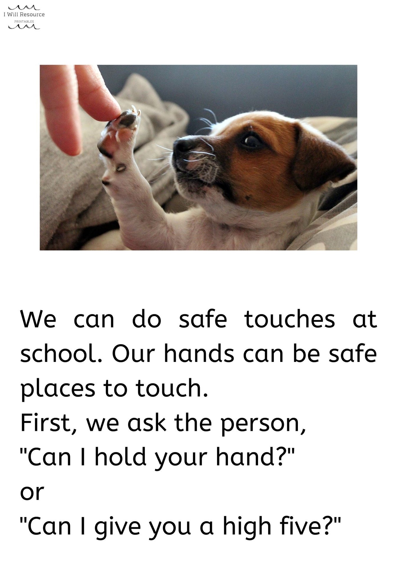 Words & Pictures Story: Safe and Unsafe Touch (Digital Download) – I ...