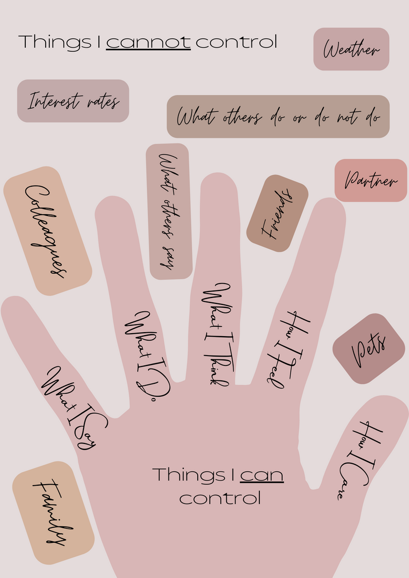 Things I Can and Cannot Control Poster-Adult edition (Free Digital Dow ...